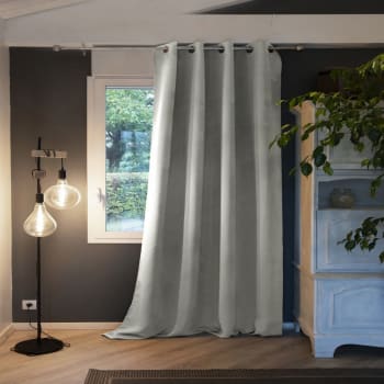 Rideau polyester uni 140x280 cm | Maisons du Monde