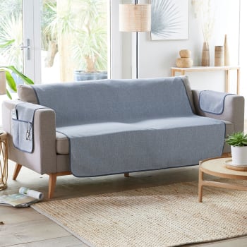 Protege en polyester gris 223 x 179 CANAPE | Maisons du Monde