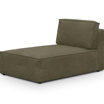 Méridienne pour canapé modulable professionnelle en tissu recyclé bleu ...