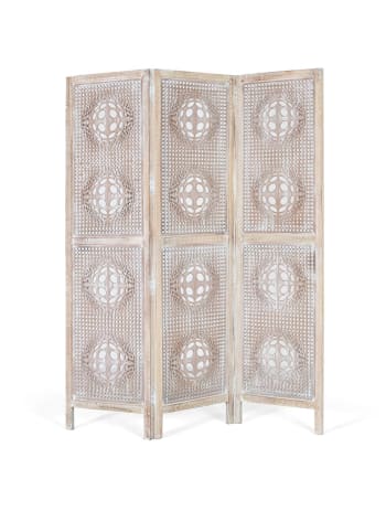 Biombo de ratán y rejilla 170 cm Jane | Maisons du Monde