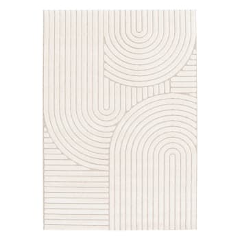 Tapis à motifs géométriques gaufrés crème, 120x170 cm Verona | Maisons ...