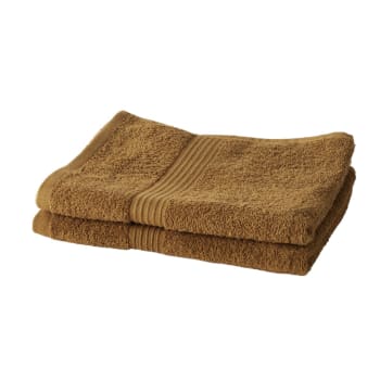 Lot de 2 serviettes de toilette 100% coton gris anthracite 50x90 ...