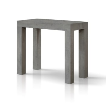 Consolle allungabile in legno, finitura grigio cemento 90×45-90×300 cm ...