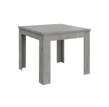 Tavolo grigio in metallo allungabile a libro 90x90 cm - 180x90 cm ...