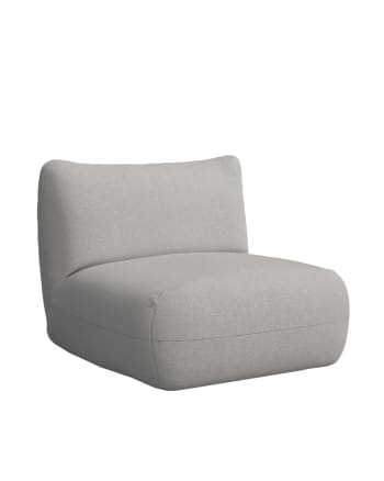 Sofá modular 1 plaza con brazo cubiq tejido | Maisons du Monde