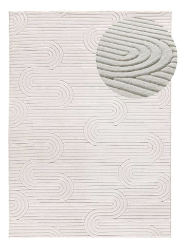 Tapis lavable à relief blanc 200x290 cm Estilo | Maisons du Monde