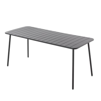Table de jardin en acier gris Palavas | Maisons du Monde
