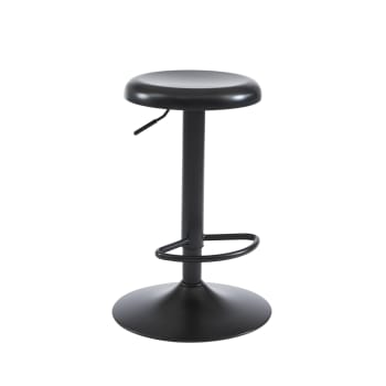 Taburete nórdico con patas de madera de haya, negro Daxer | Maisons du ...