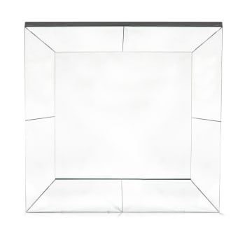 Specchio rettangolare in legno con rilievo grigio 60x120x5h | Maisons ...