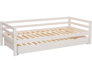 Lits superposés 90x200 cm - Blanc Timber | Maisons du Monde