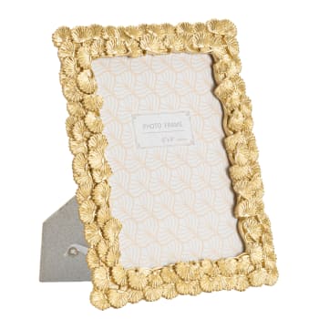 Cornice in resina dorata con foglie cm 21,8x1,8x27 Solis | Maisons du Monde