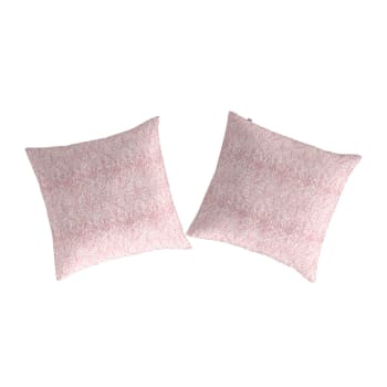 Funda de almohada 100% algodón rosa palo 50x75 cm (x2) (cama 150/160 ...