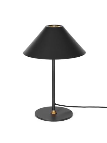 Lámpara en metal negro y detalles dorados - a85 cm Boule | Maisons du Monde