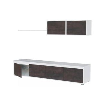 Couchtisch aus schwarzem Marmor und schwarzem Metall Marble | Maisons ...