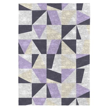 Tapis vintage style année 70 à motif rétro rose 120x160 Groovy ...