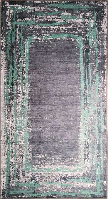 Tapis de salon moderne tissé plat vert 140x200 cm Tirana | Maisons du Monde