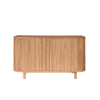 Meuble vasque stratifiés beige noir Gaia | Maisons du Monde