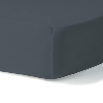 Funda nórdica en algodón popelín de 300 hilos azul 90(155x220 cm) Mahón ...