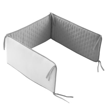 Protector de cuna 60 en gris 180x40x3 cm | Maisons du Monde