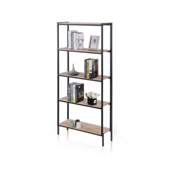 Estantería con 5 baldas 163 cm negro Croydon | Maisons du Monde