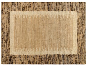 Handgewebter Jute Teppiche naturfarben, Wohn-, Schlafzimmer 130x190 ...