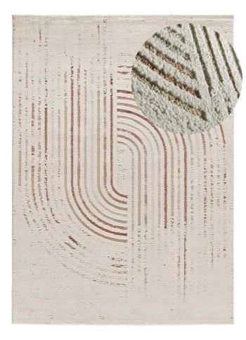 Tapis géométrique avec relief dans les tons cuivrés, 140x200 cm Melfi ...