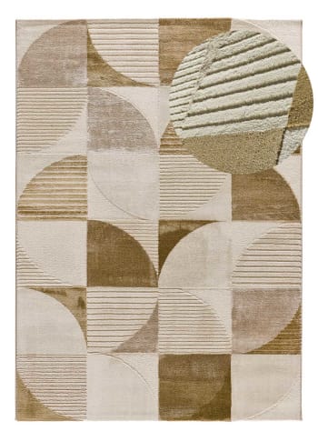 Tappeto geometrico con rilievo nei toni del rame, 80x150 cm Melfi ...