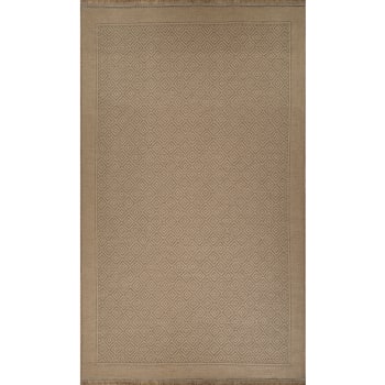 Alfombra bohemia de yute lavable beige/marfil 158x213 Keyuri | Maisons ...