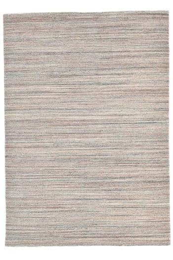 Handgewebter Wohnzimmerteppich aus Viskose und Wolle Grün 70x140 cm ...