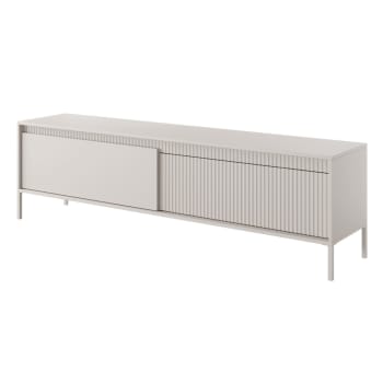 Meuble TV stratifiés beige Seattle | Maisons du Monde