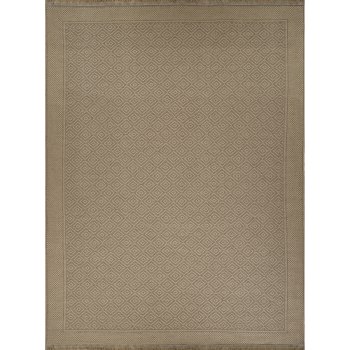 Alfombra bohemia de yute lavable beige/marfil 158x213 Keyuri | Maisons ...