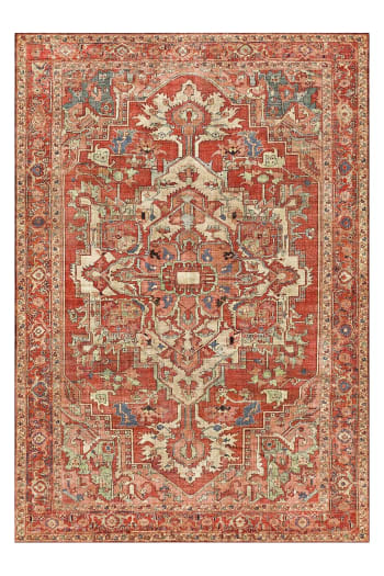 Gewebter Kelim Teppich braun rot, orientalisch, Wohnzimmer 160x230 ...