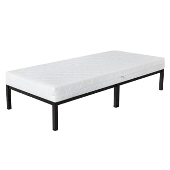 Comodino a 1 cassetto in legno e metallo nero Jakson | Maisons du Monde