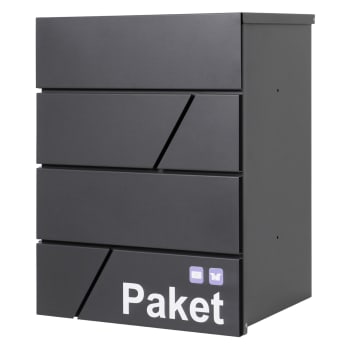 Cassetta postale da parete moderna antracite 37x11x37cm | Maisons du Monde