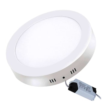 Plafoniera tonda LED dimmable 92W luce CCT interni metall bianco Ø80cm ...