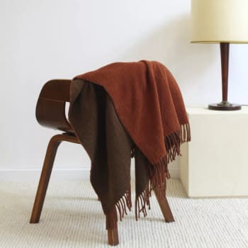 Plaid en laine ocre 140x200 Uptown | Maisons du Monde