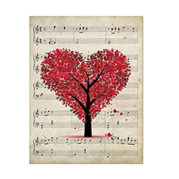 Lamina, impresión en papel, sin marcos, a3 Corazon | Maisons du Monde