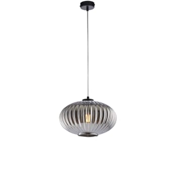 Lampada a sospensione elegante 3 luci cilindriche bianche e cromate ...