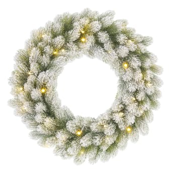 Corona de navidad artificial led blanco cálido d45 Kaprun | Maisons du ...