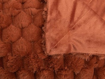 Plaid en maille terracotta 170x130 KEDVESHEM | Maisons du Monde