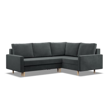 Ecksofa Links 6-Sitzer mit extrem weicher Sitzfläche, ecru Buffo | Maisons du Monde
