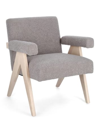 Poltrona in legno massello di teak Auguste | Maisons du Monde