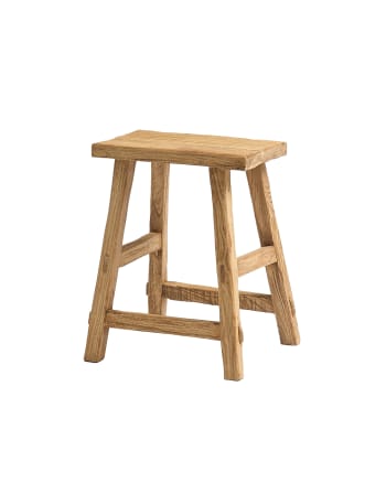 Tabouret avec assise douce ocre Keystone | Maisons du Monde