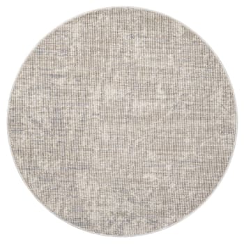 Tapis rond à relief beige 200x200cm Lena | Maisons du Monde