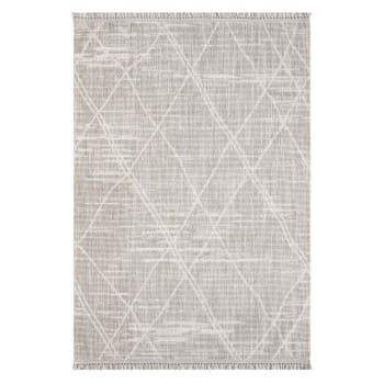 Tapis shaggy de style berbère doux et volumineux beige 140 x 200 Nomad | Maisons du Monde