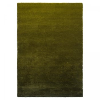 Tapis en laine vert 120 x 170 Checkerboard | Maisons du Monde