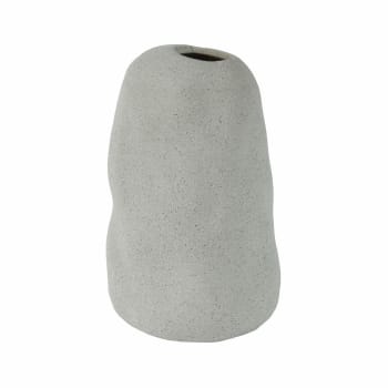 Vase gris en grès Ø8,5xH31cm Toppu | Maisons du Monde