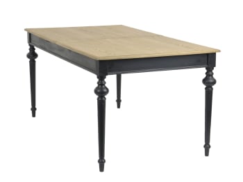 Table à manger extensible en manguier 8 personnes L180 Versailles ...