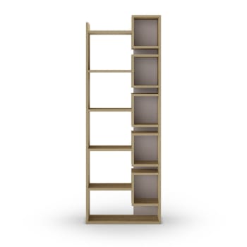 Scaffale basso con 7 nicchie in legno bianco Alcove | Maisons du Monde