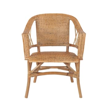Schaukelstuhl aus Rattan, beige Aksel | Maisons du Monde